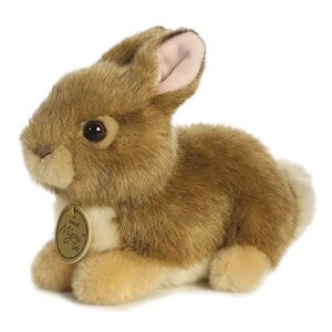 Aurora® Adorable Miyoni® Tots Baby Bunny Stuffed Animal - Lifelike Detail - Cherished Companionship - Brown 7 Inches