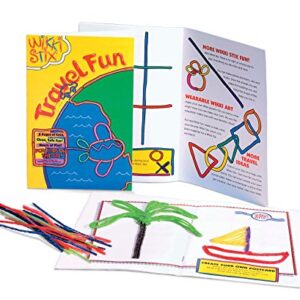 Wikki Stix Travel Fun Pak, 24 and 8-Page idea Booklet and playboard, Made in The USA!