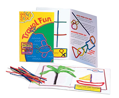 Wikki Stix Travel Fun Pak, 24 and 8-Page idea Booklet and playboard, Made in The USA!