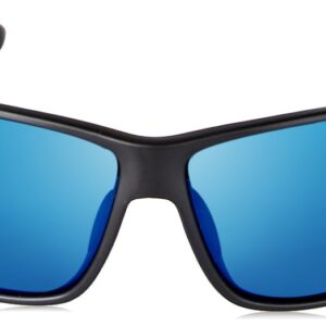 Suncloud Councilman Polarized Sunglasses, One Size, Matte Black/Polarized Blue Mirror