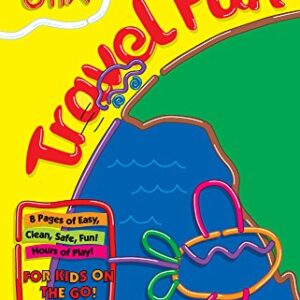 Wikki Stix Travel Fun Pak, 24 and 8-Page idea Booklet and playboard, Made in The USA!