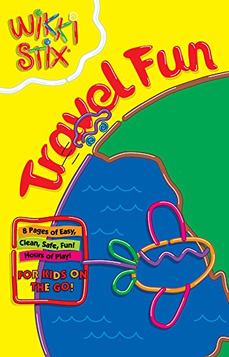 Wikki Stix Travel Fun Pak, 24 and 8-Page idea Booklet and playboard, Made in The USA!