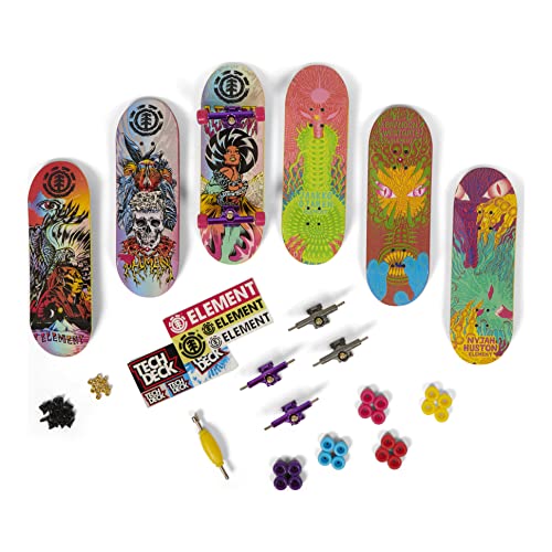 TECH DECK, Sk8shop Fingerboard Bonus Pack, Collectible and Customizable Mini Skateboards (Styles May Vary)