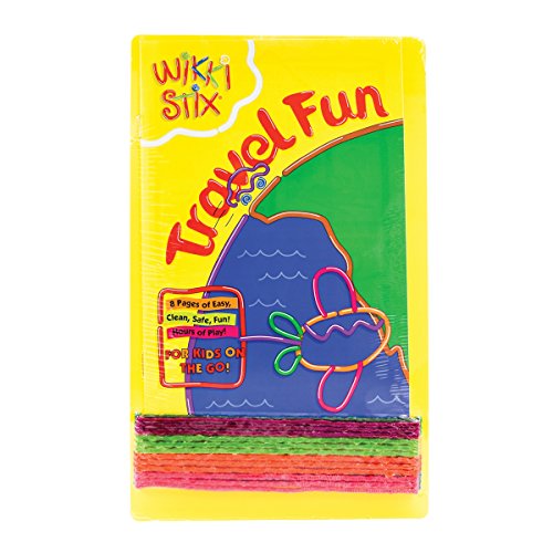 Wikki Stix Travel Fun Pak, 24 and 8-Page idea Booklet and playboard, Made in The USA!