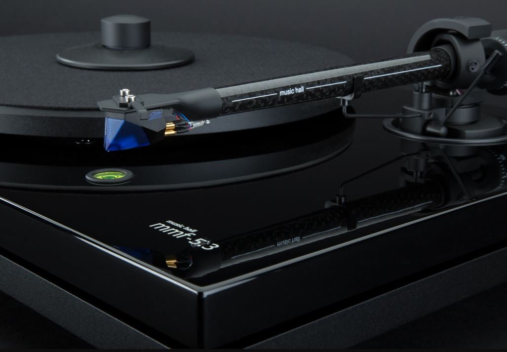 Music Hall MMF-5.3 2 Speed Belt Driven Audiophile Turntable with a Unique Dual-Plinth Design | Pre-Mounted Ortofon 2M Blue Cartridge | 9" Carbon Fiber Tonearm |Delivers Superior Audio Performance |