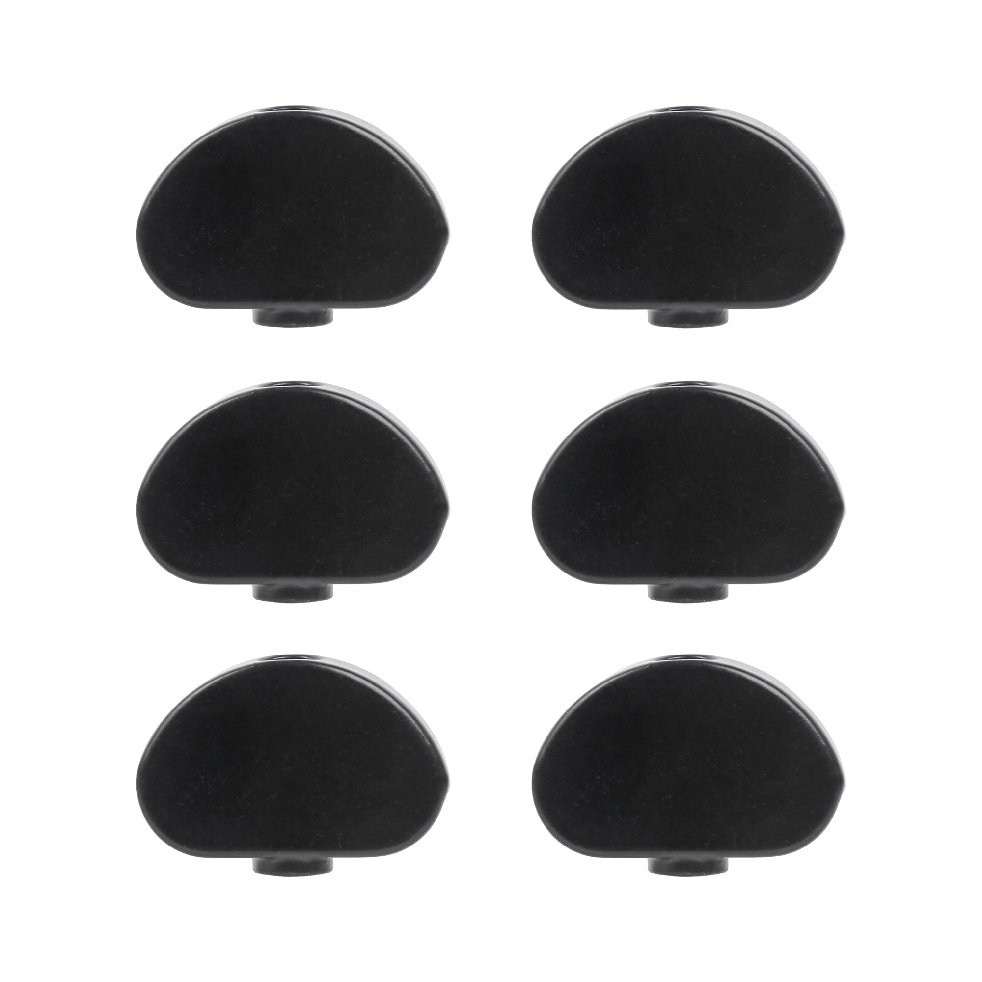 BQLZR 6pcs Guitar Tuner Buttons Full Size Buttons Alloy Machine Heads,Hole Diameter 4mm,Metal Guitar Tuning Buttons For Acoustic Guitar Line Up and Push on to Install