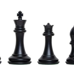 The House of Staunton - Fischer Plastic Chess Set - Pieces Only - 4.0" King (Black & Natural)