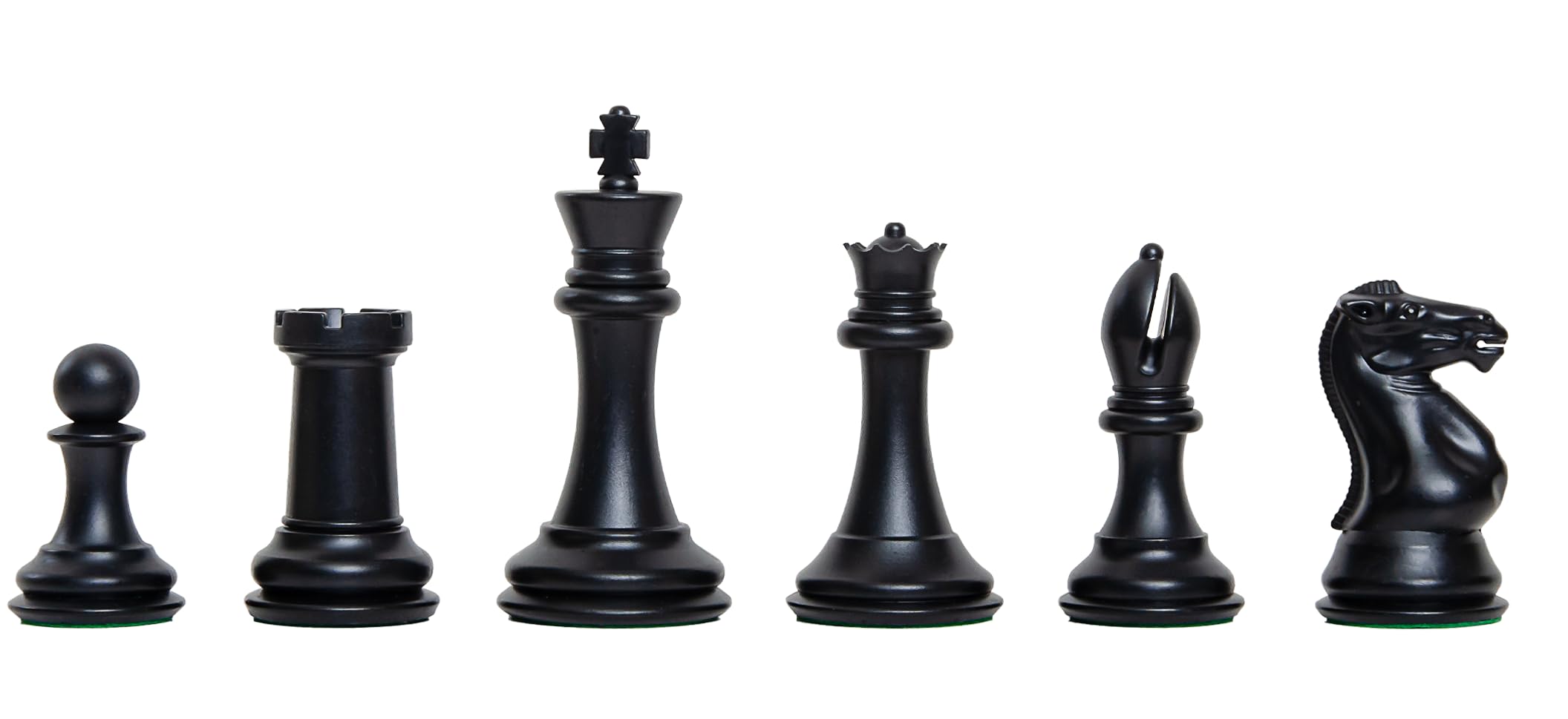 The House of Staunton - Fischer Plastic Chess Set - Pieces Only - 4.0" King (Black & Natural)