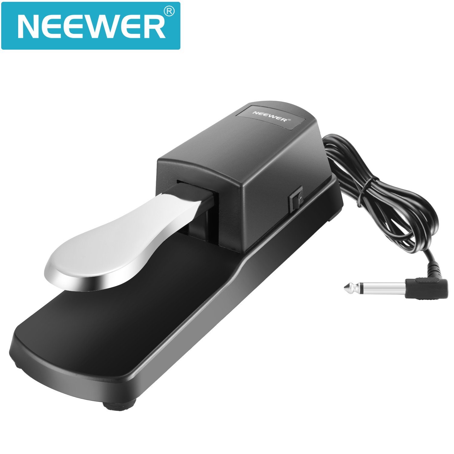 Neewer® Universal Piano-style Sustain Foot Pedal with Polarity Switch Design Compatible with Any Electronic Keyboard with 1/4 Input Jack