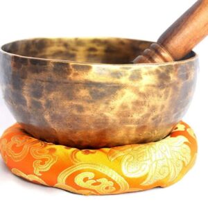 5 Inch Authentic Antique Old Tibetan Singing Bowl from Nepal-Meditation bowl,healing