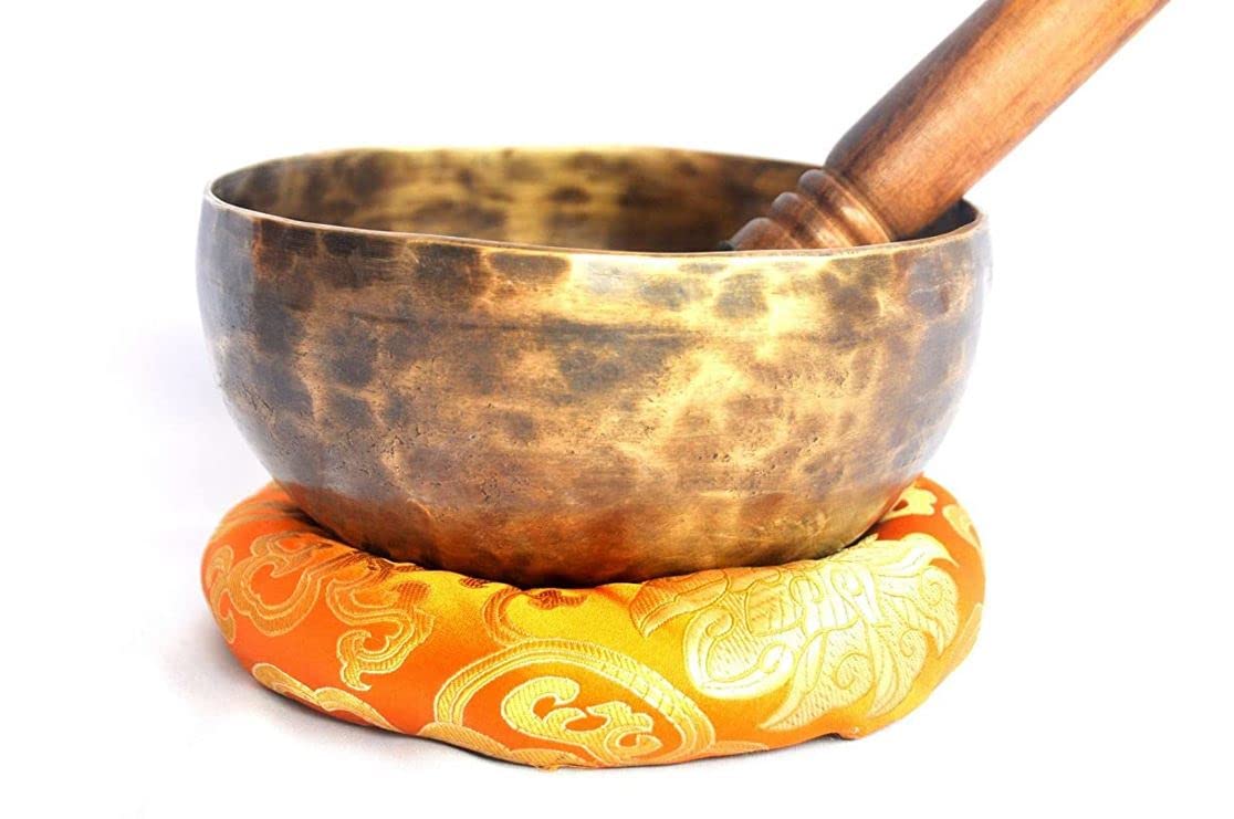 5 Inch Authentic Antique Old Tibetan Singing Bowl from Nepal-Meditation bowl,healing