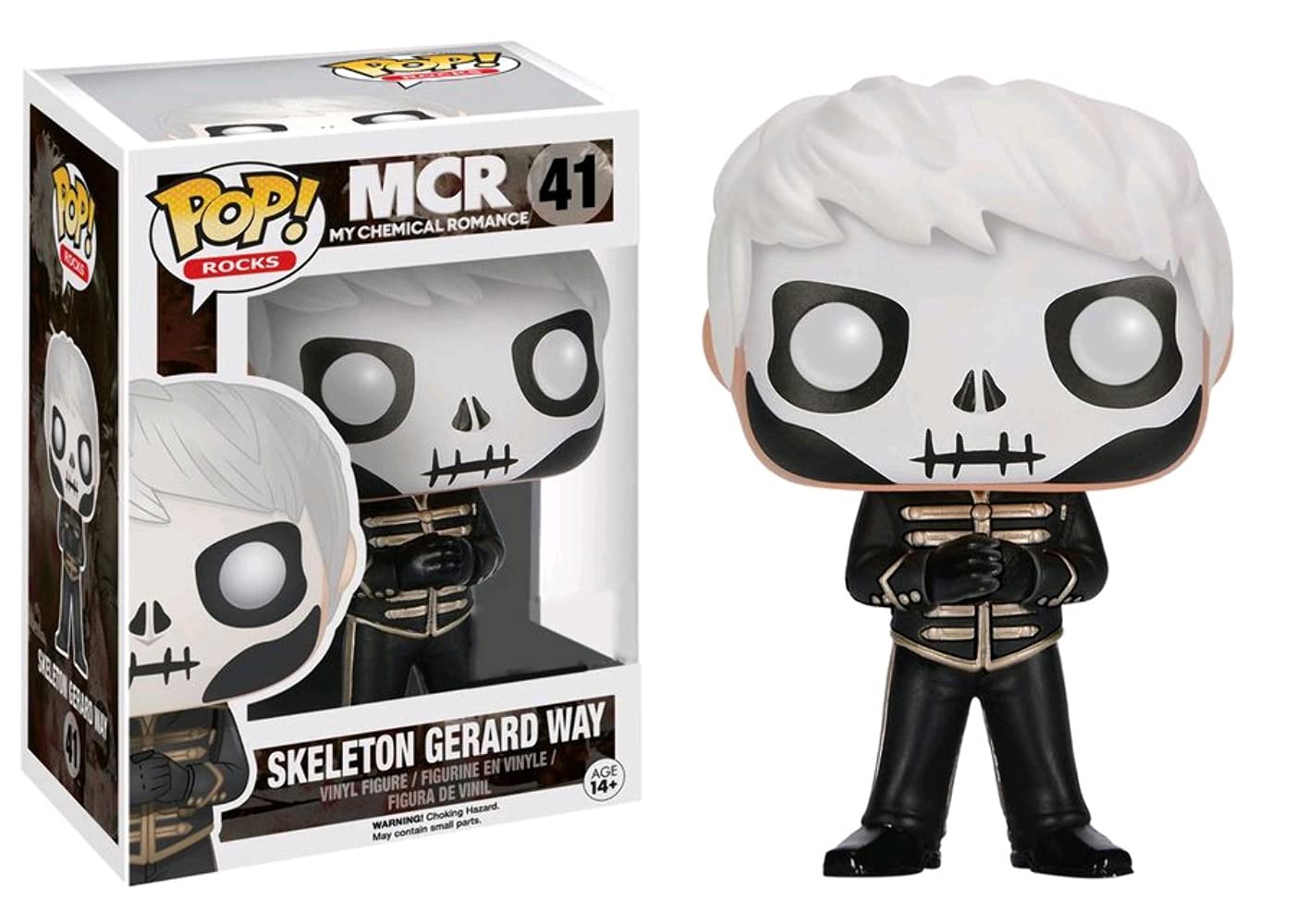 Funko Pop Rocks MCR Skeleton Gerard Way Hot Topic Exclusive