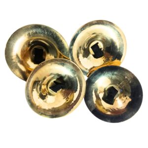 Belly Dancing Finger Zills Finger Cymbals 2 Pairs / 4 Pcs Golden