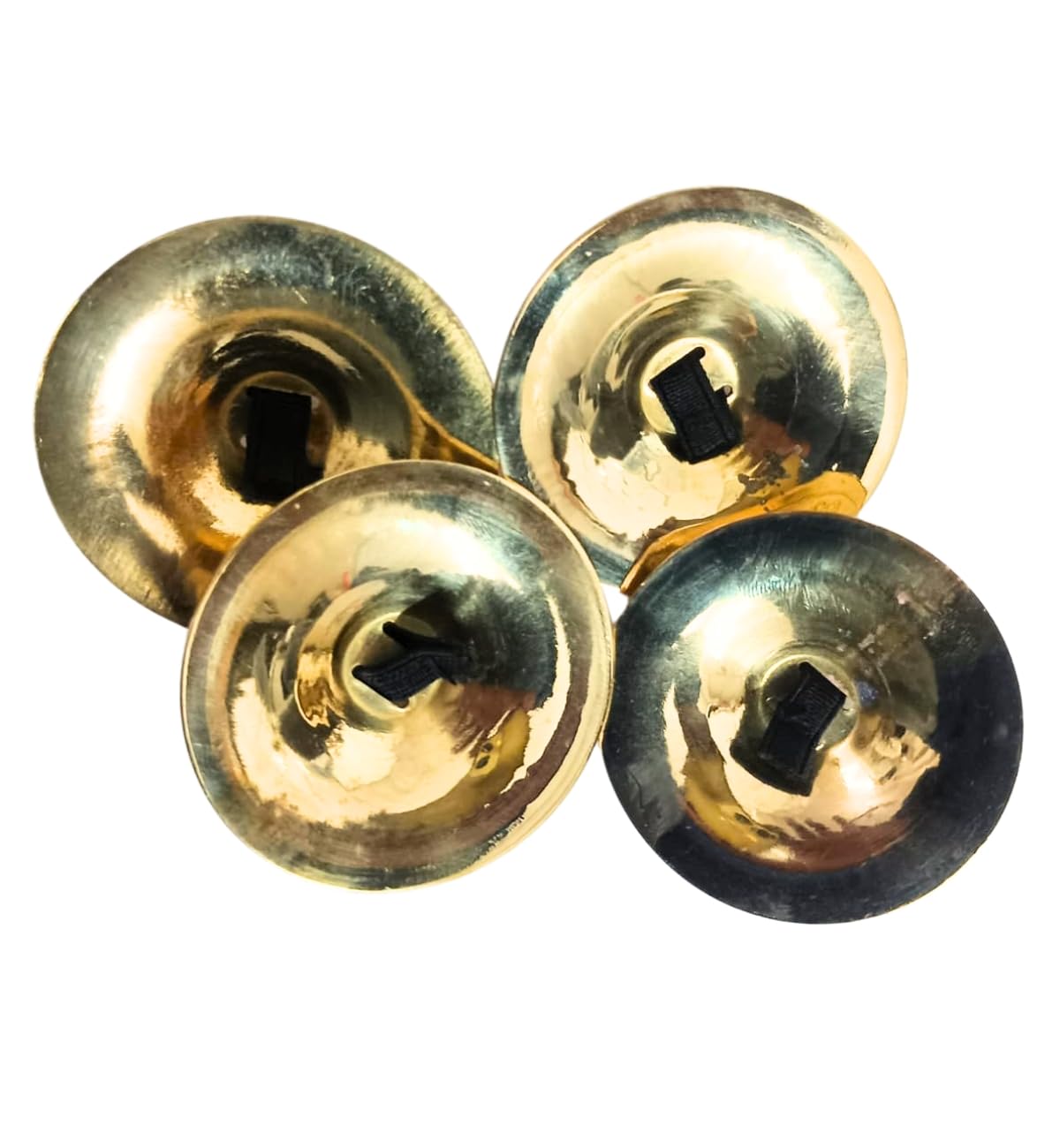 Belly Dancing Finger Zills Finger Cymbals 2 Pairs / 4 Pcs Golden