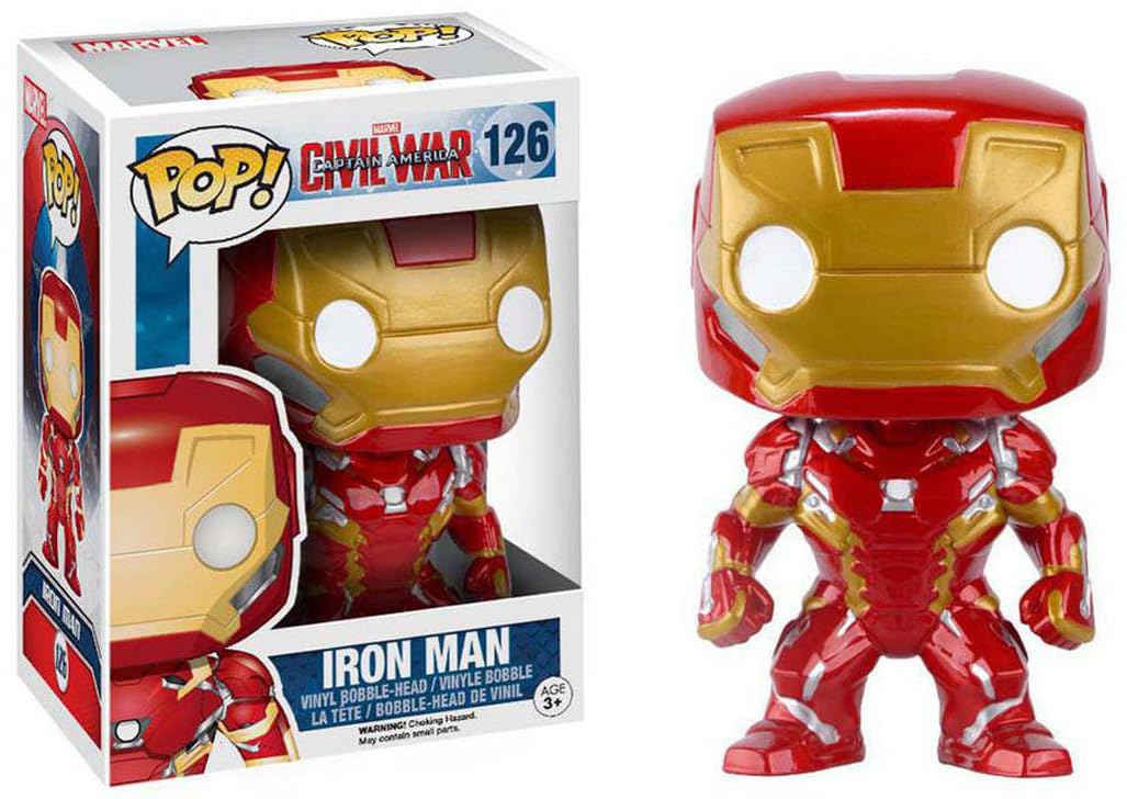 Funko POP Marvel: Captain America 3: Civil War Action Figure - Iron Man, Multi-Colored, Standard (7224)