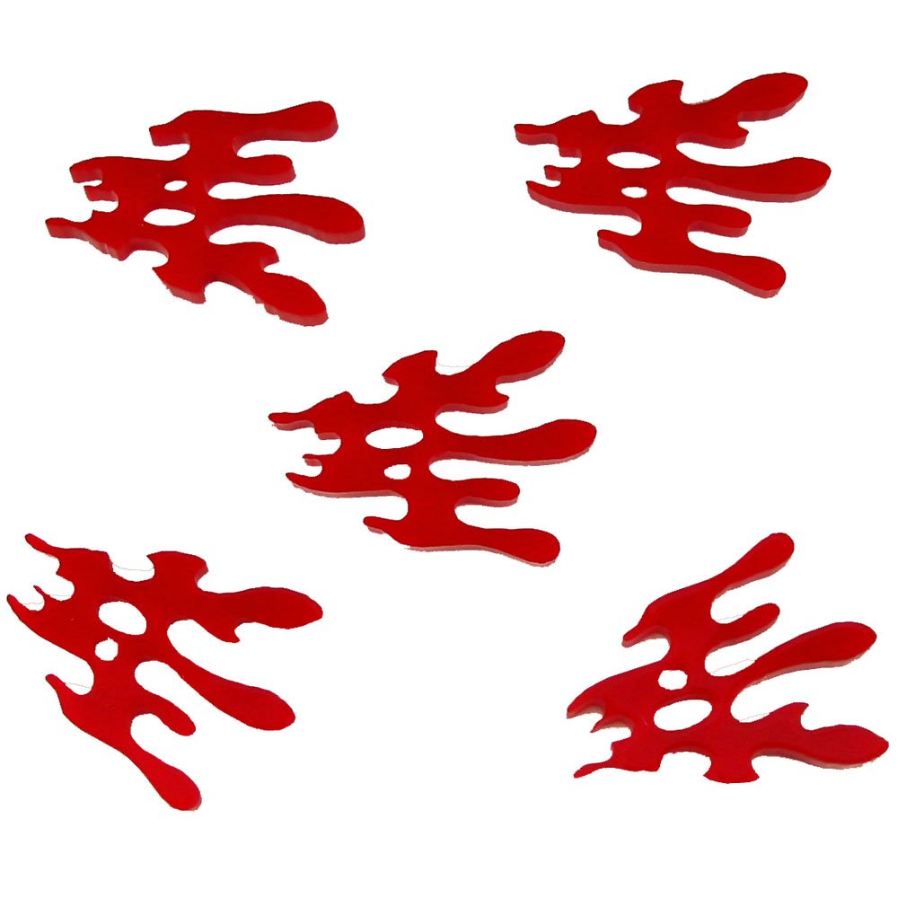 LITKO Blood Spray Tokens, Red (5)