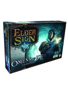 elder sign omens of ice board game expansion | horror strategy game | cooperative dice game for adults and teens | ages 14+ | 1-8 players | avg. playtime 1-2 hours | made by fantasy flight games