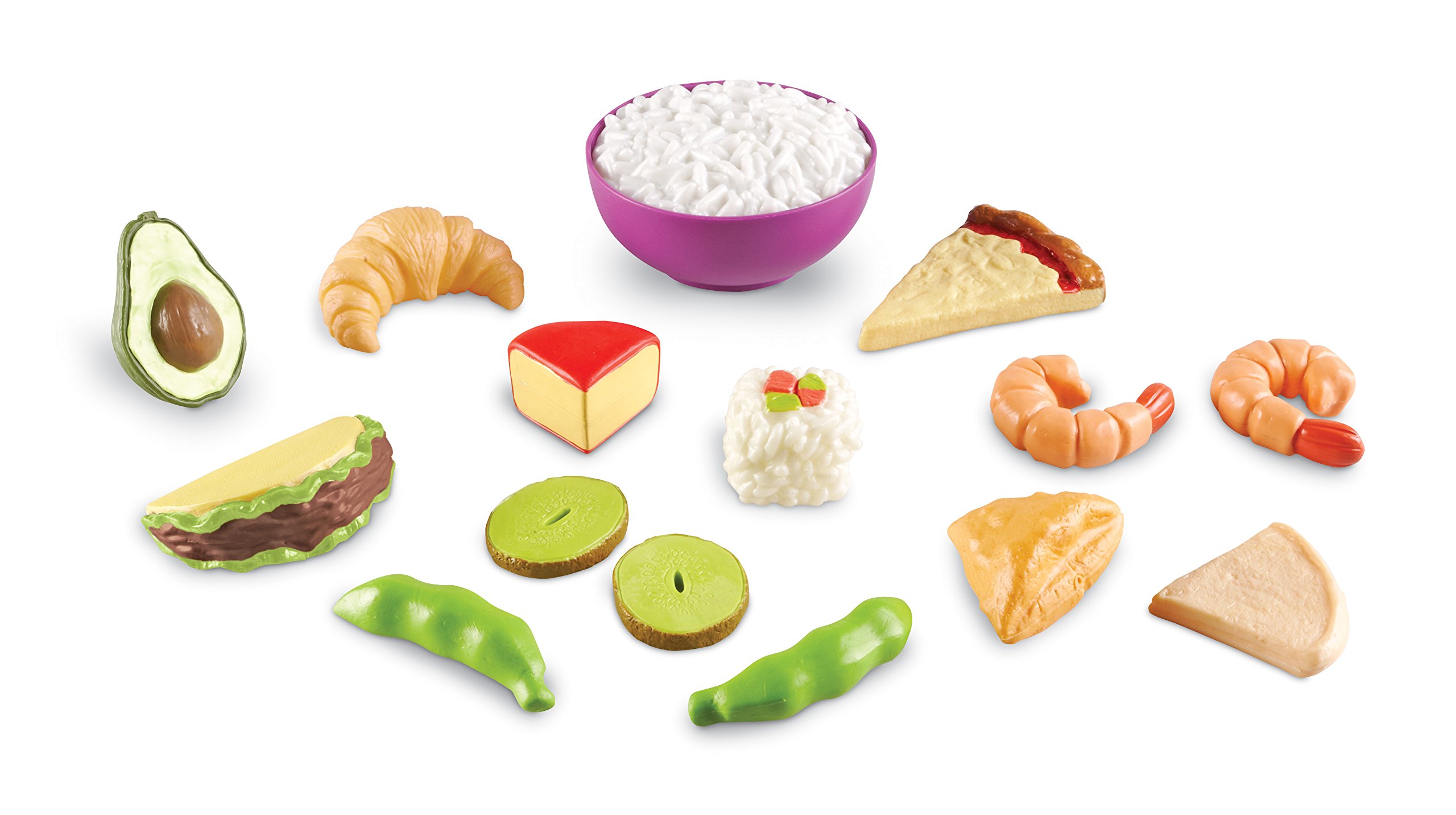 Learning Resources New Sprouts Multicultural Play Food Set - 15 Pieces, Ages 18+ Months Pretend Play Food for Toddlers, Preschool Learning Toys, Kitchen Play Toys for Kids