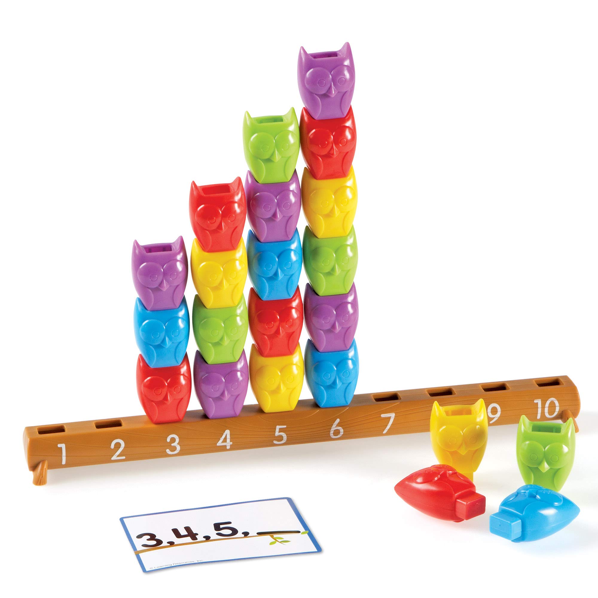 Learning Resources 1-10 Counting Owls Activity Set, Counting & Sorting Toys, Math Game, Fine Motor Toy, 25 Piece Set, Ages 3+