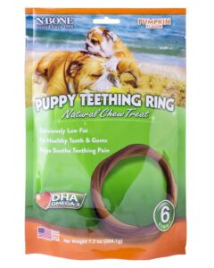 n-bone puppy teething ring pumpkin flavor (12 pack)