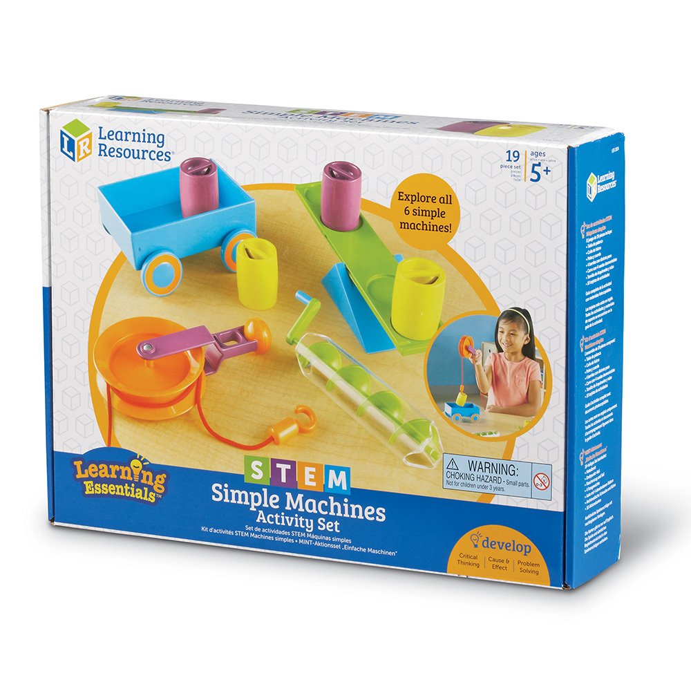 Learning Resources STEM Simple Machines Activity Set, Hands-on Science Activities, 19 Pieces, Ages 5+