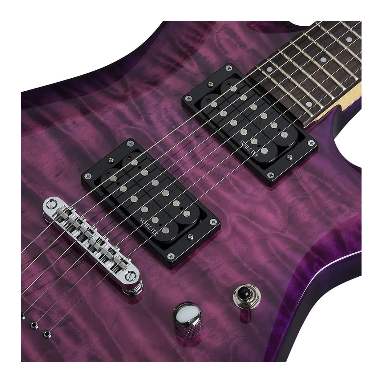 Schecter C-6 Plus 6-String Electric Guitar (Right-Hand, Electric Magenta)