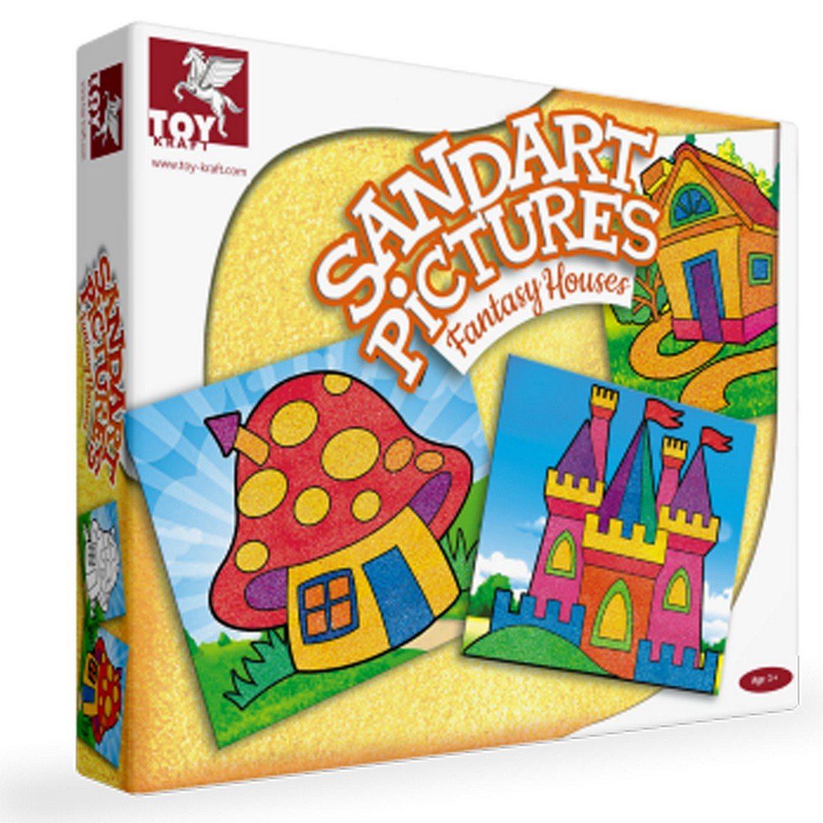 Toykraft: Sand Art Kit House, Sand Art Games, Art Kit for Kids, Games for Kids Ages 7-12, Gift for Girls Boys Ages 7-12, Fantasy Homes