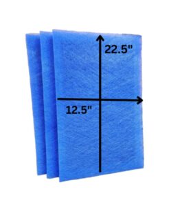 14x25 dynamic air cleaner replacement compatible filter pads refills (3 pack) actual filter size is 12.5 x 22.5