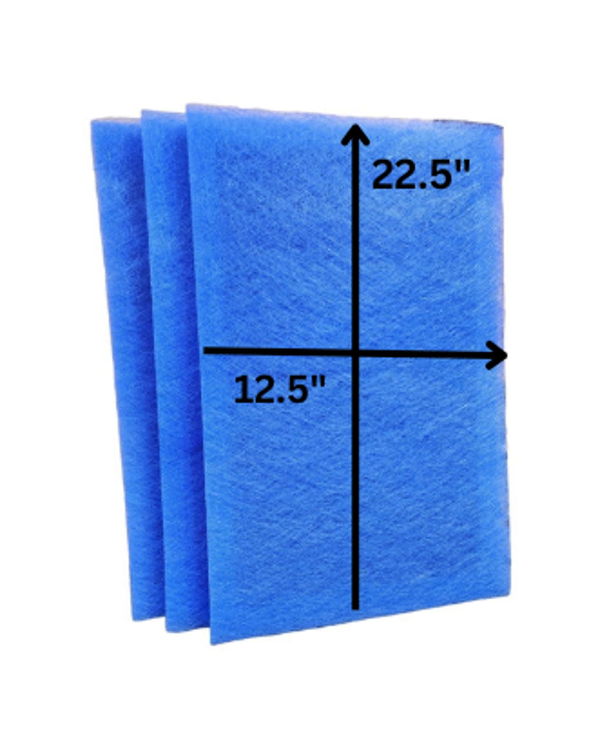 14x25 Dynamic Air Cleaner Replacement Compatible Filter Pads Refills (3 Pack) Actual Filter Size is 12.5 x 22.5