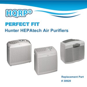 HQRP 2-Pack Filter Compatible with Hunter HEPAtech 30060, 30061, 30126, 30128, 30135 models, part 30928 Replacement