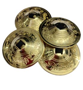 belly dancing finger zills finger cymbals 2 pairs / 4 pcs golden