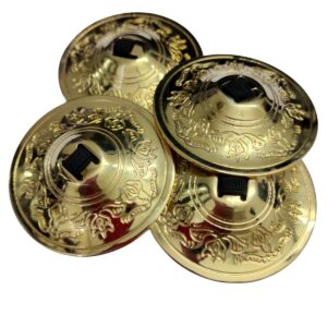 Belly Dancing Finger Zills Finger Cymbals 2 Pairs / 4 Pcs Golden