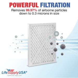 LifeSupplyUSA Air Purifier Filter Replacement 30931 Compatible with Hunter Models 30212, 30213, 30240, 30241, 30251, 30378, 30379, 30381 & 30382