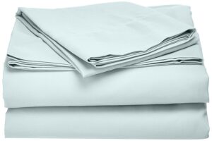 madison park 3m microcell bed sheet set color fast, wrinkle and stain resistant, soft sheets with 16" deep pocket all season, cozy bedding-set, matching pillow case, queen, seafoam, 4 piece