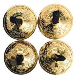 Belly Dancing Finger Zills Finger Cymbals 2 Pairs / 4 Pcs Golden