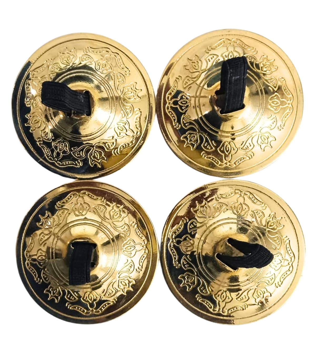 Belly Dancing Finger Zills Finger Cymbals 2 Pairs / 4 Pcs Golden