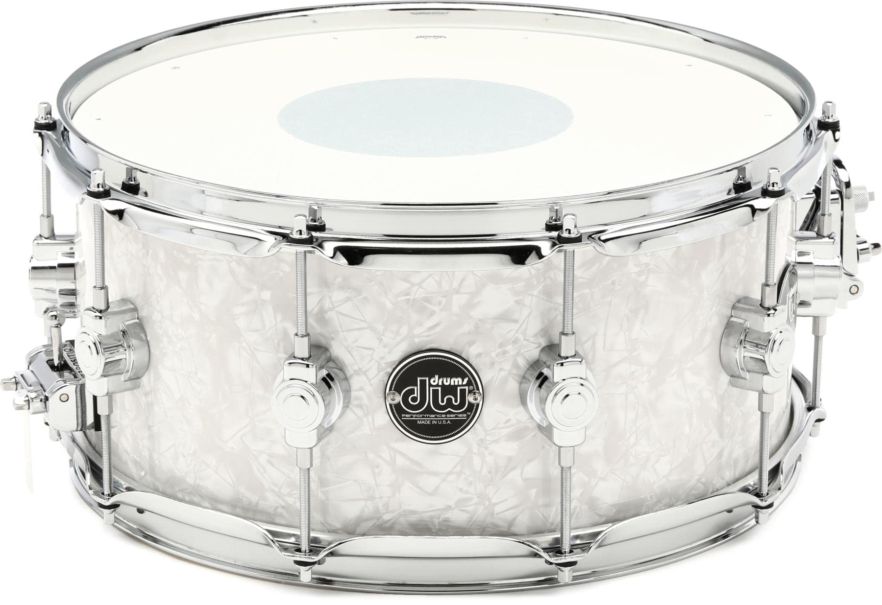 DW Performance Series Snare Drum - 6.5 Inches X 14 Inches White Marine Finish Ply