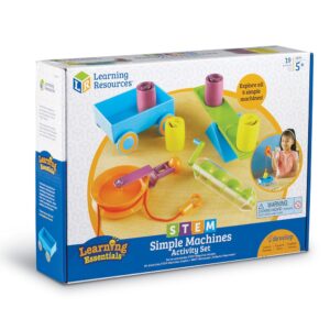 Learning Resources STEM Simple Machines Activity Set, Hands-on Science Activities, 19 Pieces, Ages 5+