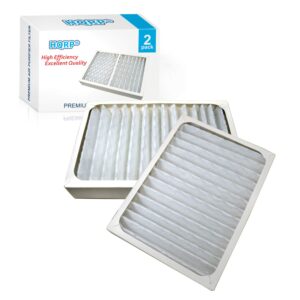 hqrp 2-pack air cleaner filter compatible with hunter hepatech 30097, 30180, 30183, 30932 air purifiers