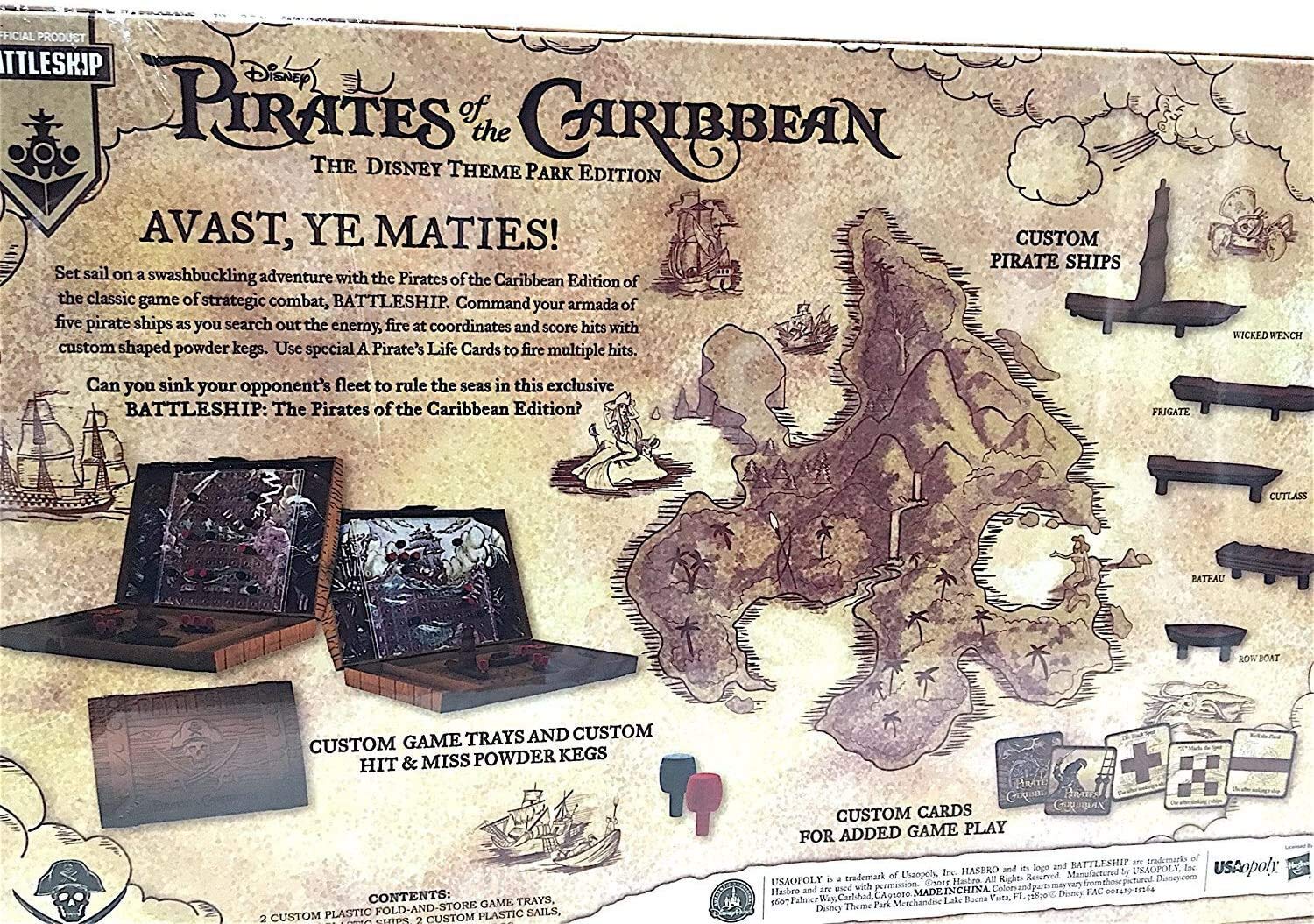 Disney Parks Exclusive Pirates of the Caribbean Battleship Game