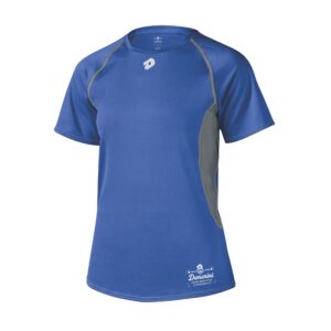 demarini women's game day short sleeve team shirt, royal, medium