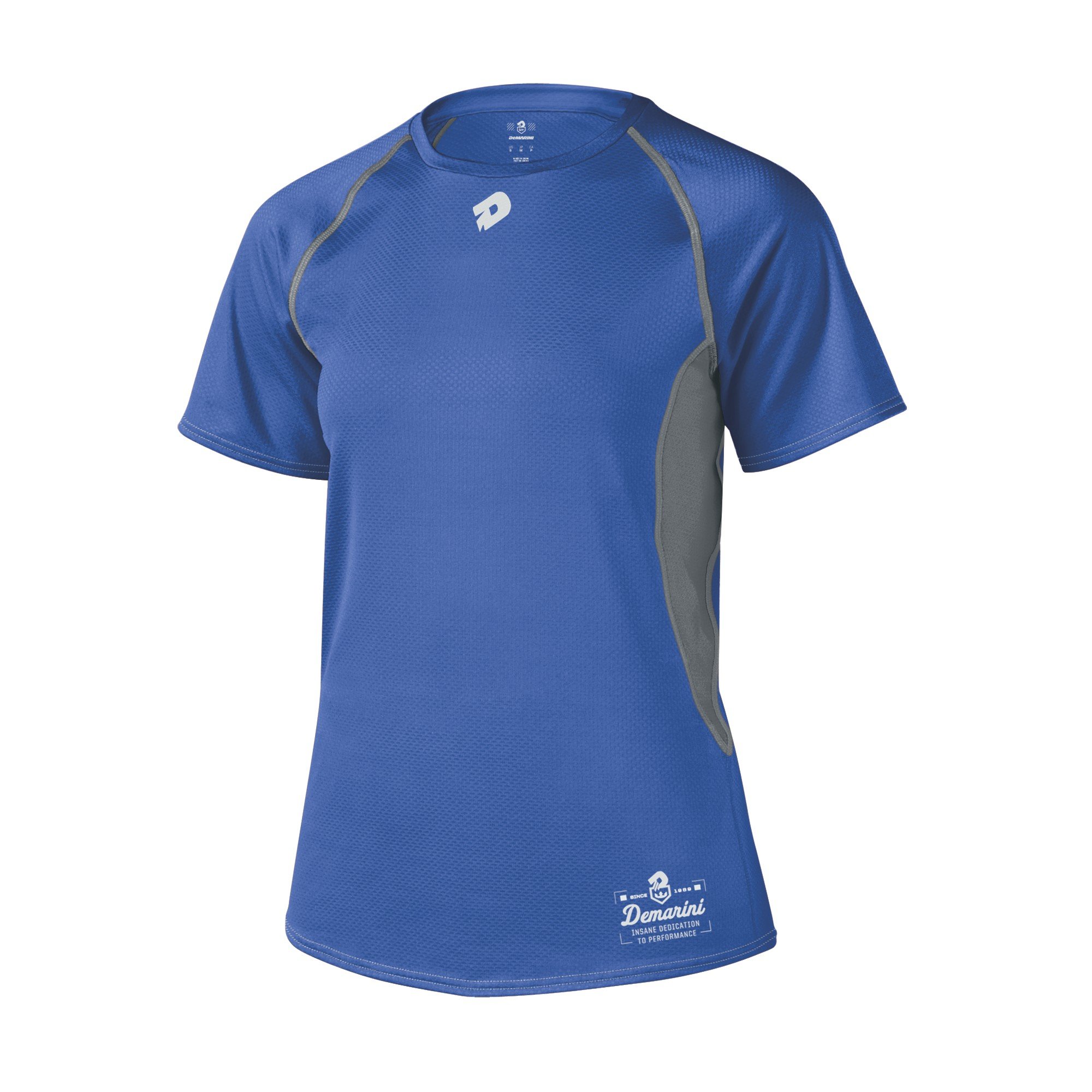 DeMarini Women's Game Day Short Sleeve Team Shirt, Royal, Medium