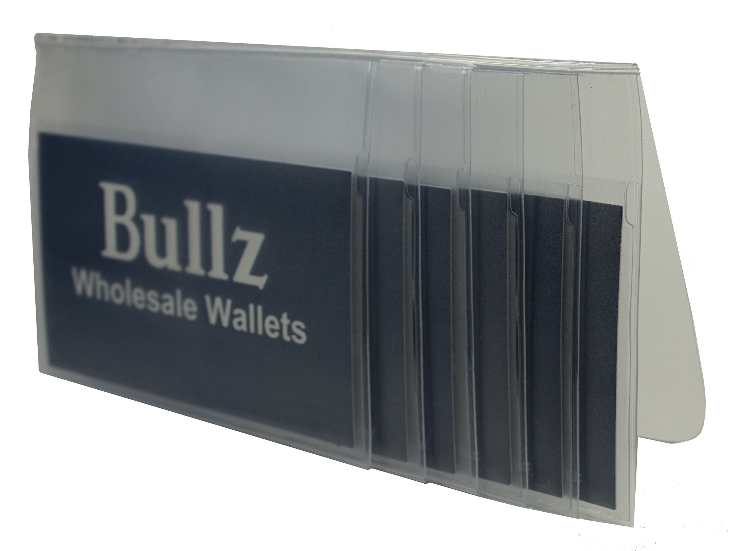 Bullz Heavy Duty Vinyl Plastic Secretary Inserts for Long Wallets- 6 Pages