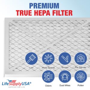 LifeSupplyUSA Air Purifier Filter Replacement 30931 Compatible with Hunter Models 30212, 30213, 30240, 30241, 30251, 30378, 30379, 30381 & 30382