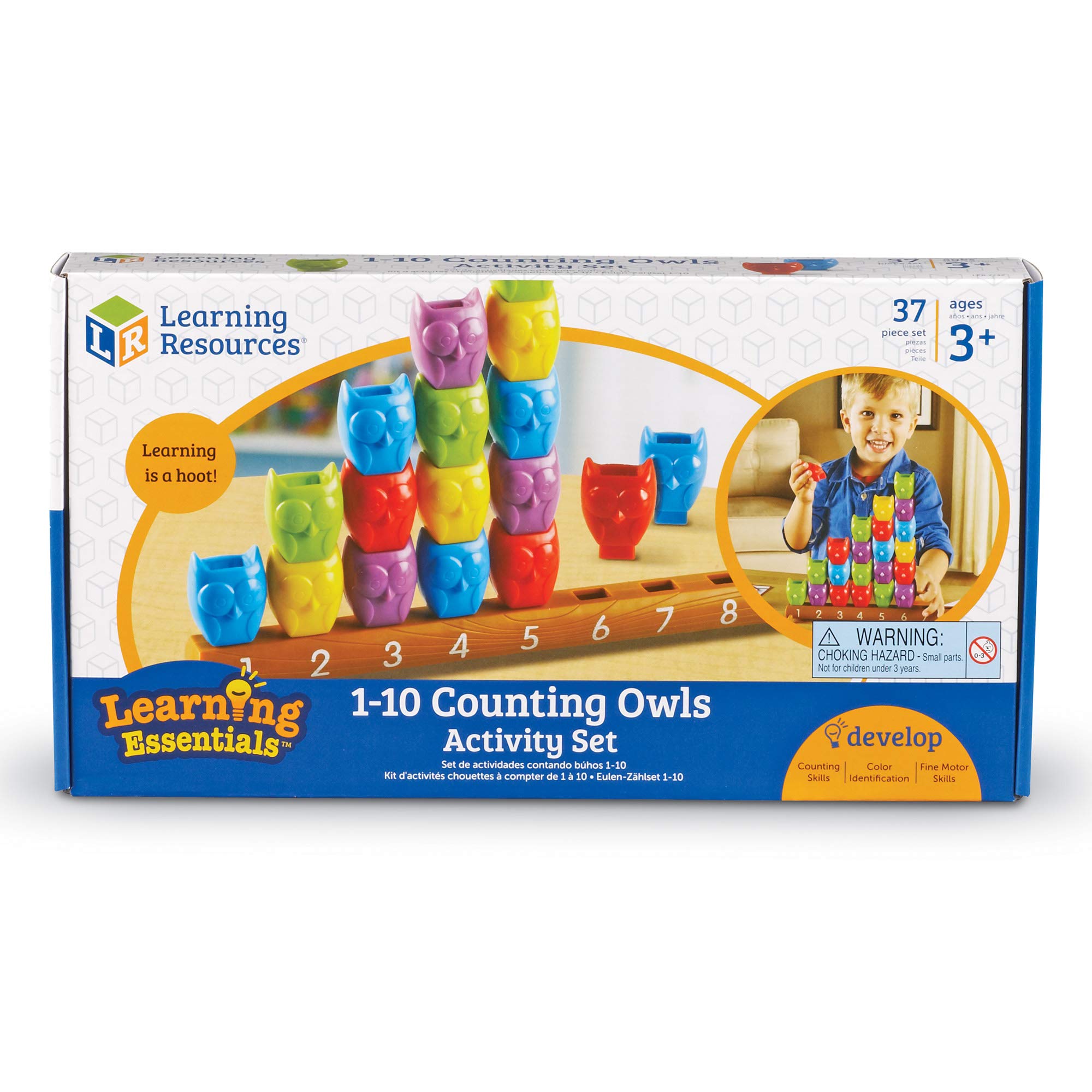 Learning Resources 1-10 Counting Owls Activity Set, Counting & Sorting Toys, Math Game, Fine Motor Toy, 25 Piece Set, Ages 3+