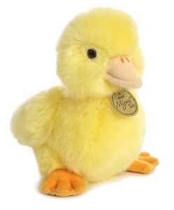 aurora® adorable miyoni® tots duckling stuffed animal - lifelike detail - cherished companionship - yellow 7.5 inches