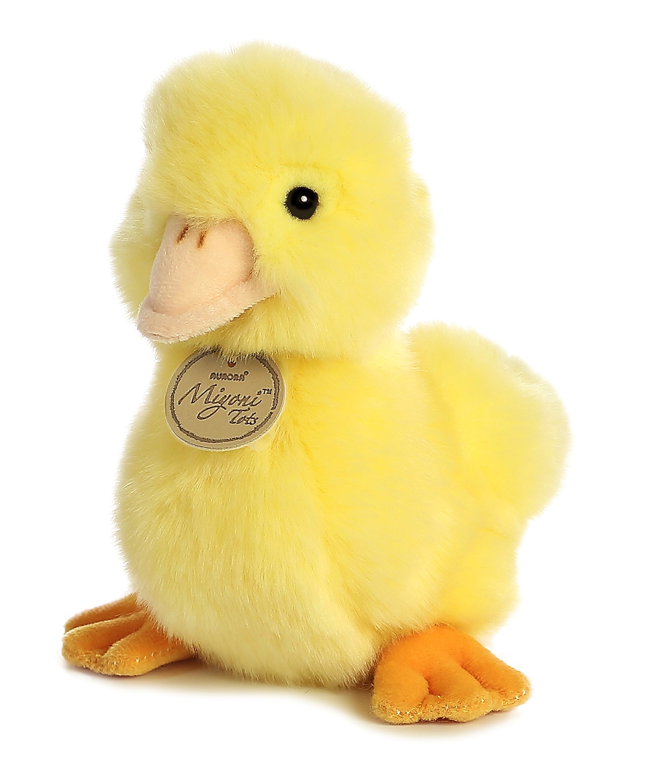 Aurora® Adorable Miyoni® Tots Duckling Stuffed Animal - Lifelike Detail - Cherished Companionship - Yellow 7.5 Inches