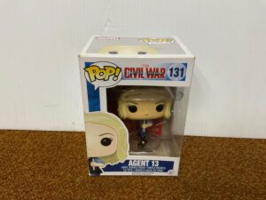 funko pop marvel: captain america 3: civil war action figure - agent 13