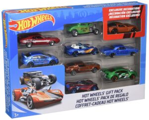 hot wheels exclusive decoration gift pack, 9-piece