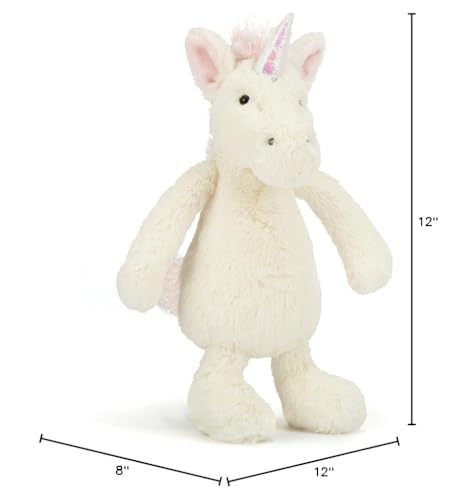 Jellycat Bashful Unicorn Stuffed Animal, Small, 7 inches